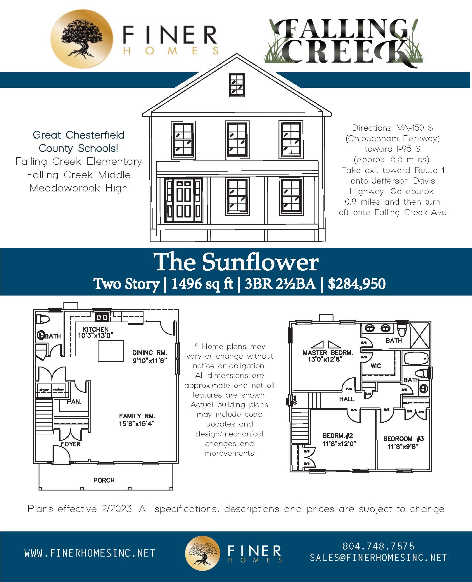 The Sunflower - Finer Homes